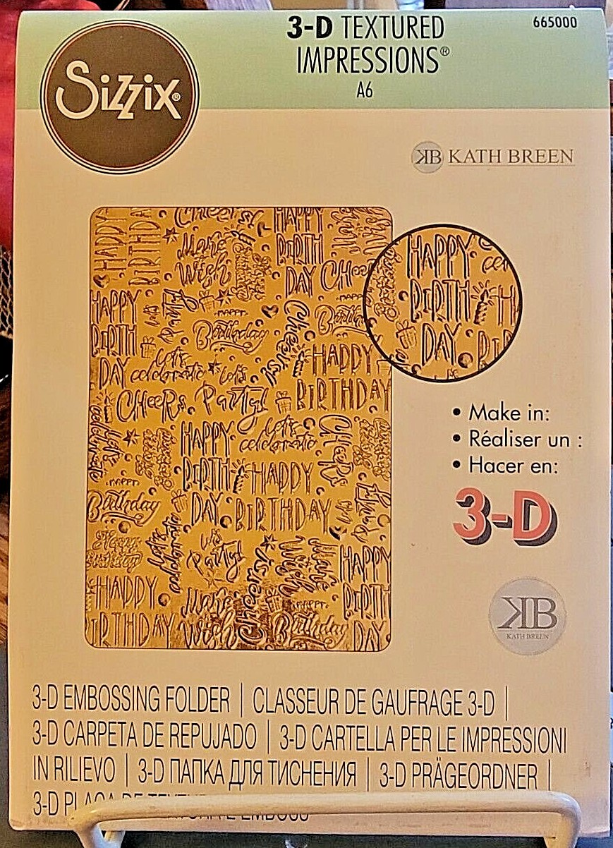 Pick from 24 Tim Holtz Sizzix Ellison 3D Textures embossing folders | eBay