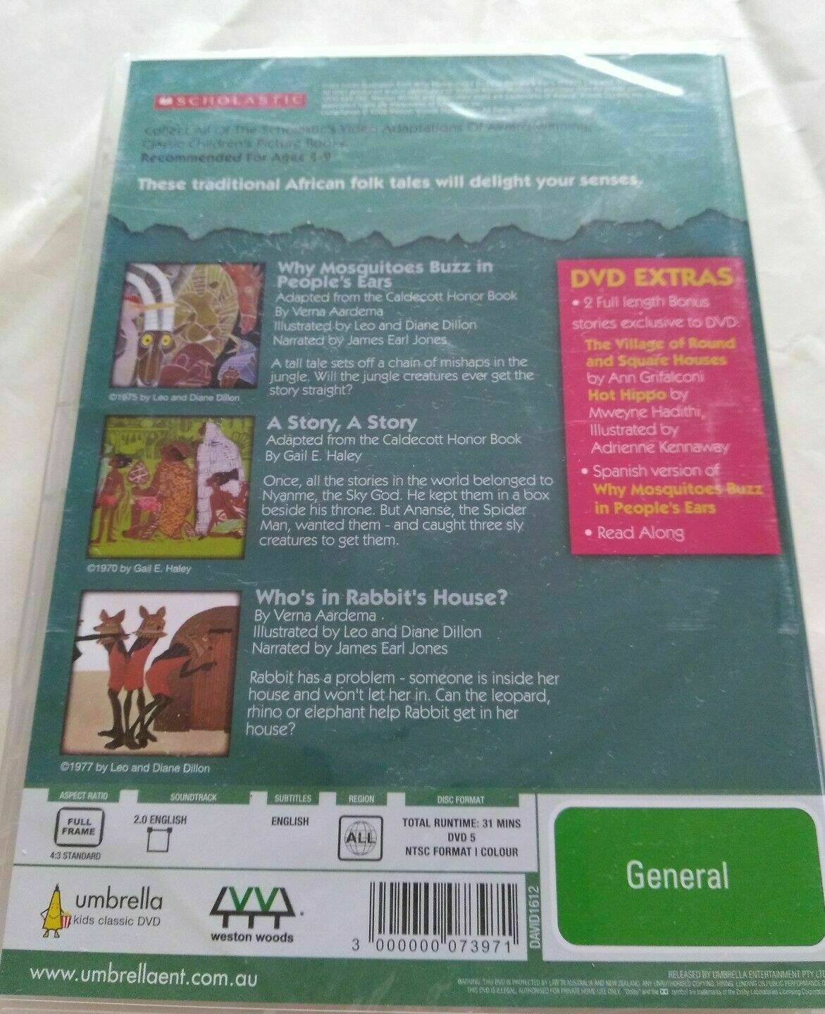 DVD,Why Mosquitoes Buzz in People’s Ears-Children's Stories-Sealed ...