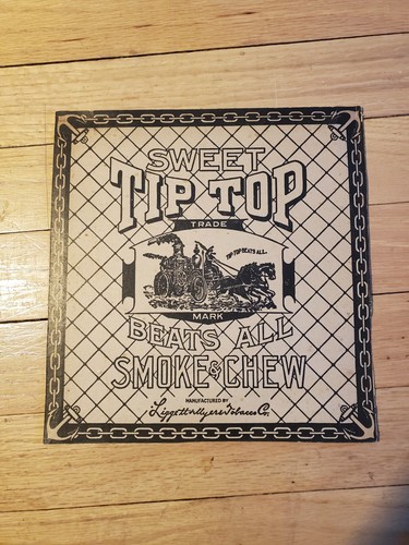 Vintage Sweet Tip Top Beats All Smoke & Chew Advertising Cigar Box ...