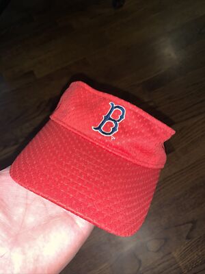 Boston Red Sox visor Verizon bwm global Strapback Promo Hat Red | eBay