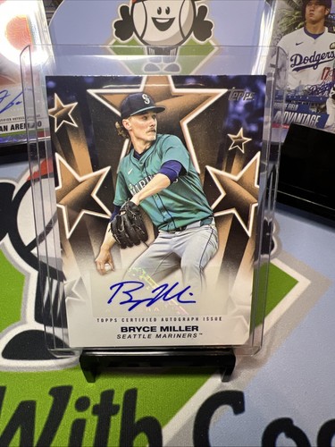 Bryce Miller 2025 Topps Series 1 #BSA-BM Baseball Stars Autograph Gold ...