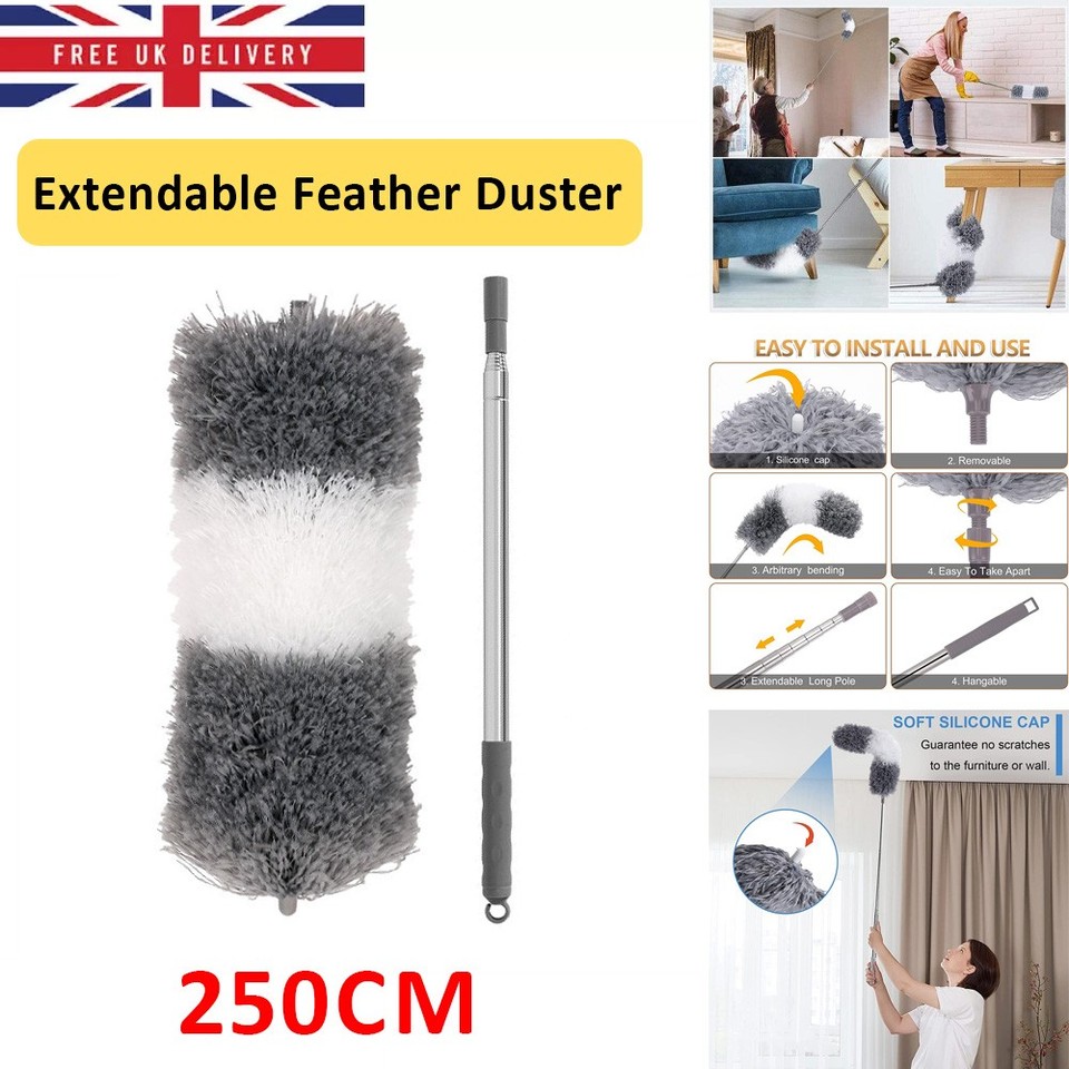 Extendable Feather Duster Long Telescopic Duster Magic Static Duster ...