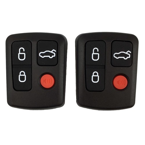 2 x Replacement Remote 4 Button Car Keypad Keyless Fob for Ford BA BF ...
