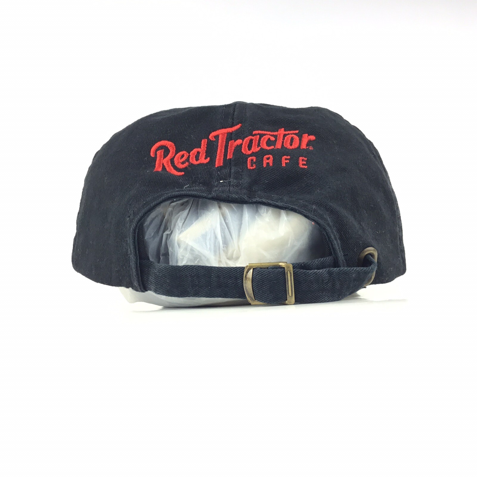 Red Tractor Cafe Black Baseball Cap Hat Adj. Adult Size Cotton | eBay