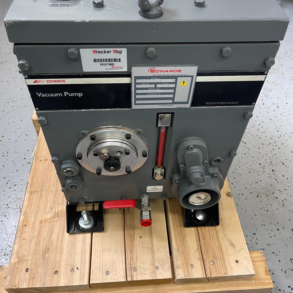 Edwards E2M175 Dual Stage Rotary Vane Mechanical Industrial Vacuum Pump ...