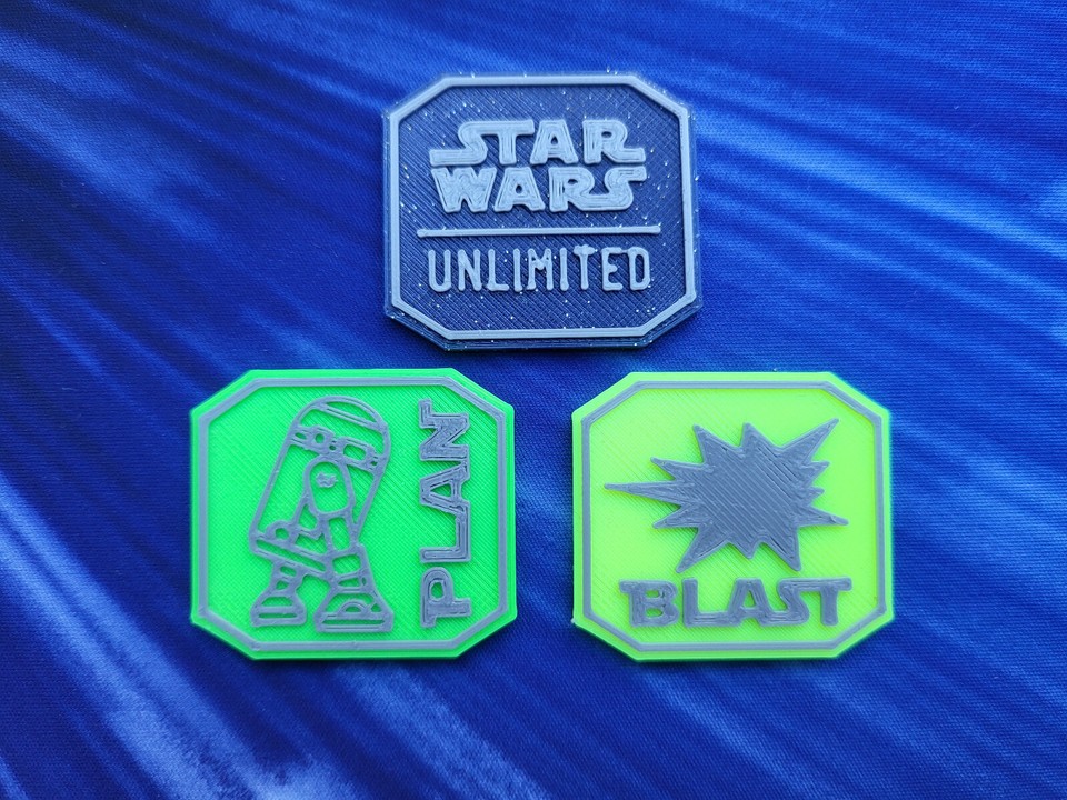 Star Wars Unlimited Twin Suns Token upgrade set - SWU custom extra ...