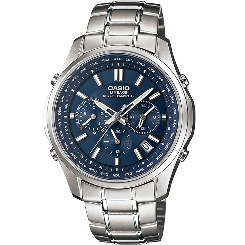 CASIO LINEAGE LIW-M610D-2AJF Blue Dial Tough Solar Atomic Radio Analog ...