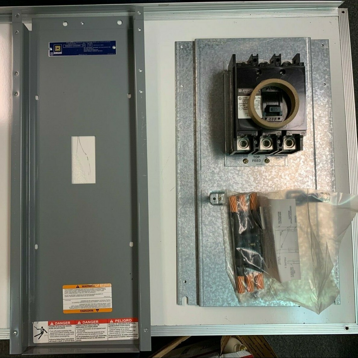 NEW! Square D NQOD Main Breaker Add-on Kit 125 Amp 3 Pole PN ...