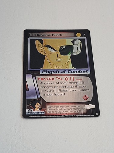 Dragon Ball Z TCG - FOIL - Red Reverse Punch 7 - LIMITED Score Saiyan ...