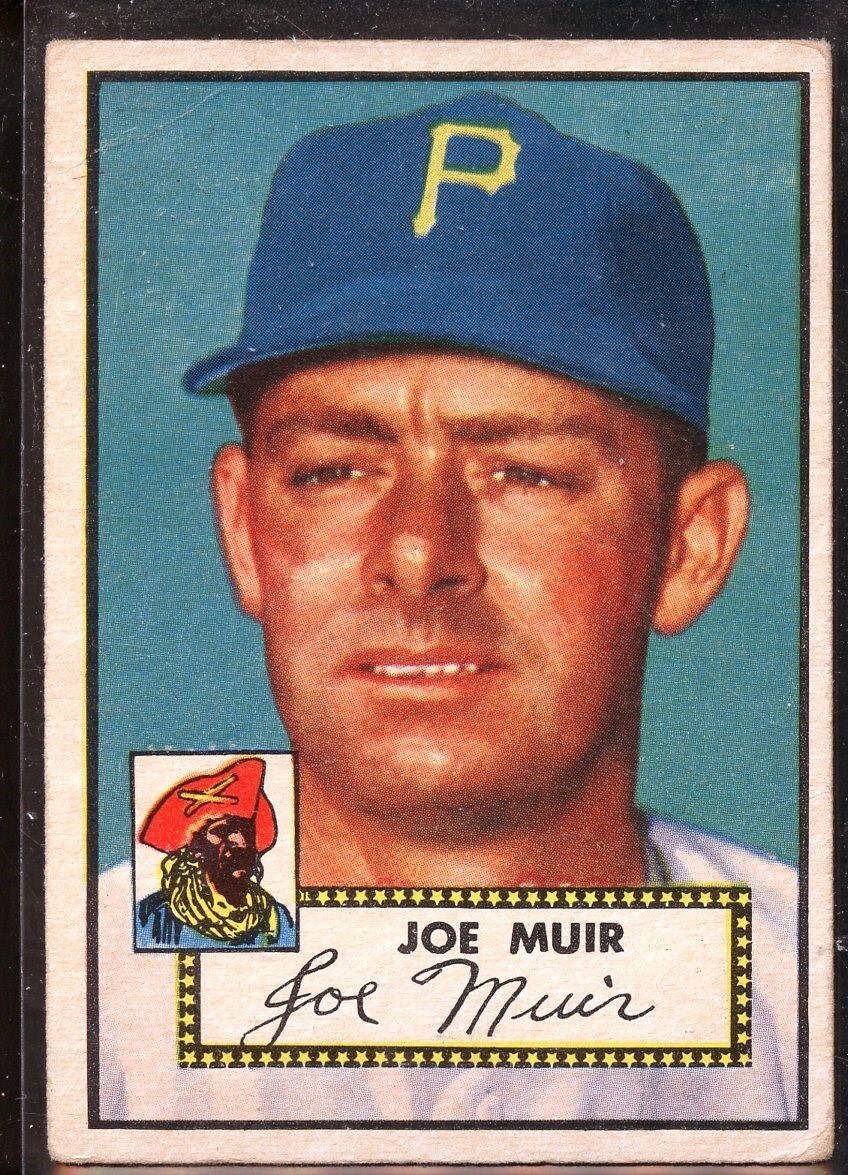 1952 TOPPS RED BACK #154 JOE MUIR PIRATES VG A03842 | eBay