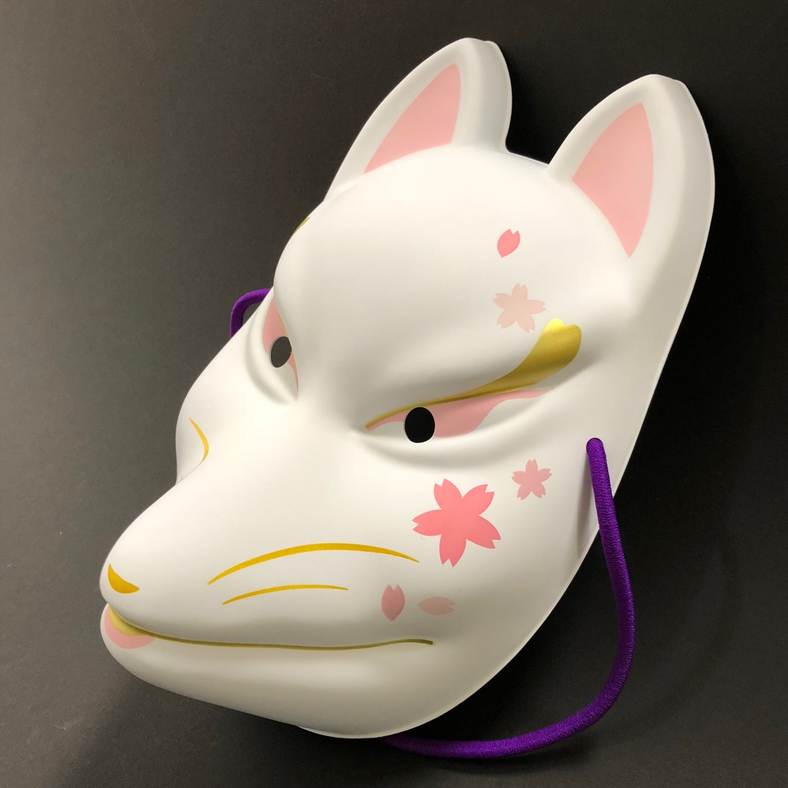 Japanese Fushimi Inari White Cherry Fox OMEN Mask Interior Display ...