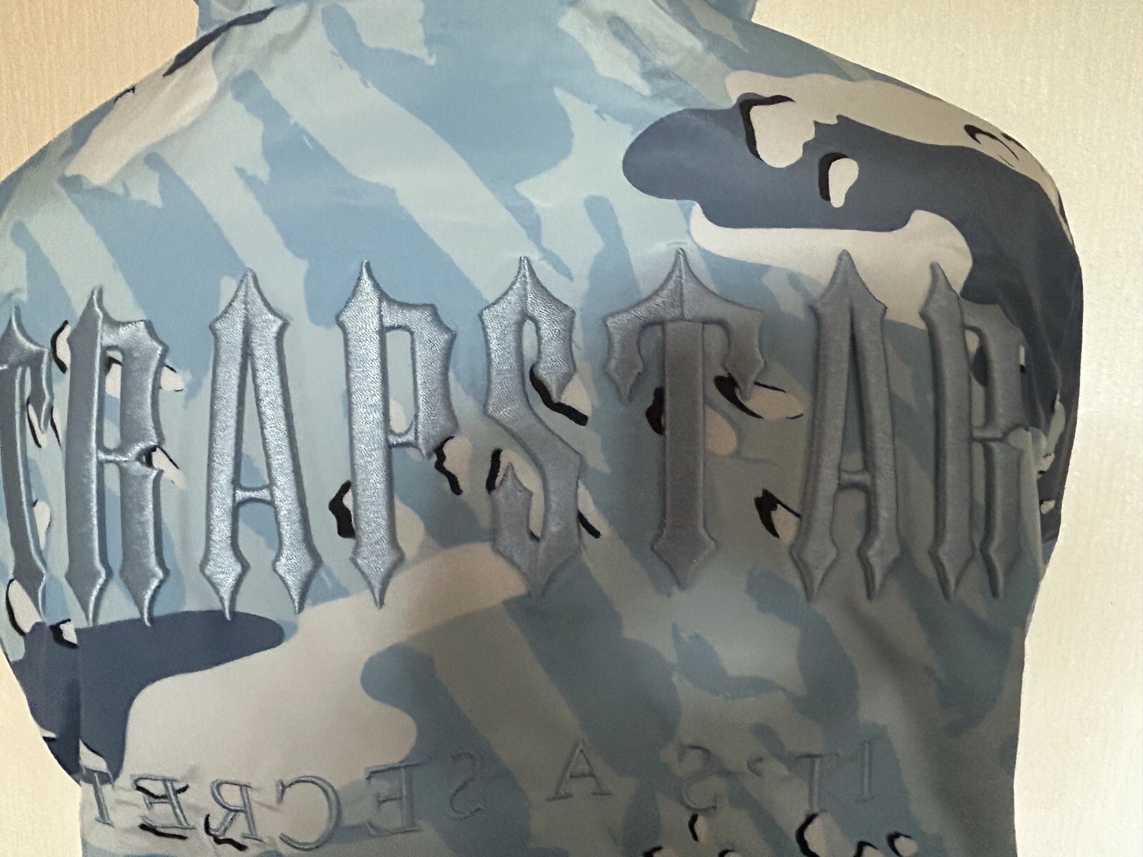 trapstar decoded light blue camo windbreaker if you want recipts text ...