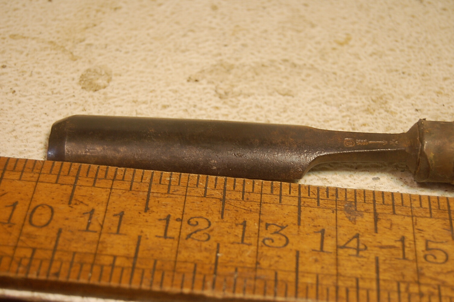 Vintage Butcher Cast Steel Gouge Tang Chisel carving wood working ...