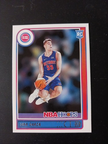 2021-22 Panini NBA Hoops LUKA GARZA RC #250 Detroit Pistons ROOKIE CARD ...