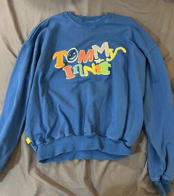 L - TommyInnit Limited Edition Merch Crewneck Sweatshirt Blue - Tommy ...