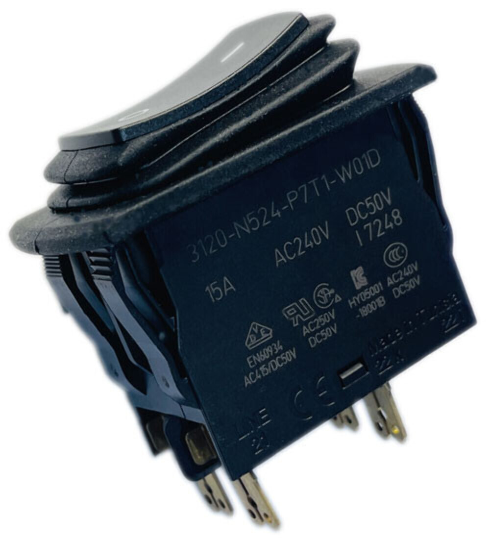 3120-N524-P7T1-W01D-15A Circuit Breaker Thermal 15A 240 V AC 50 V DC ...