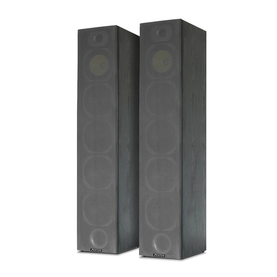 Fenton SHFT57B Tower Speakers 600W Passive Floor Standing Hi-Fi Set ...