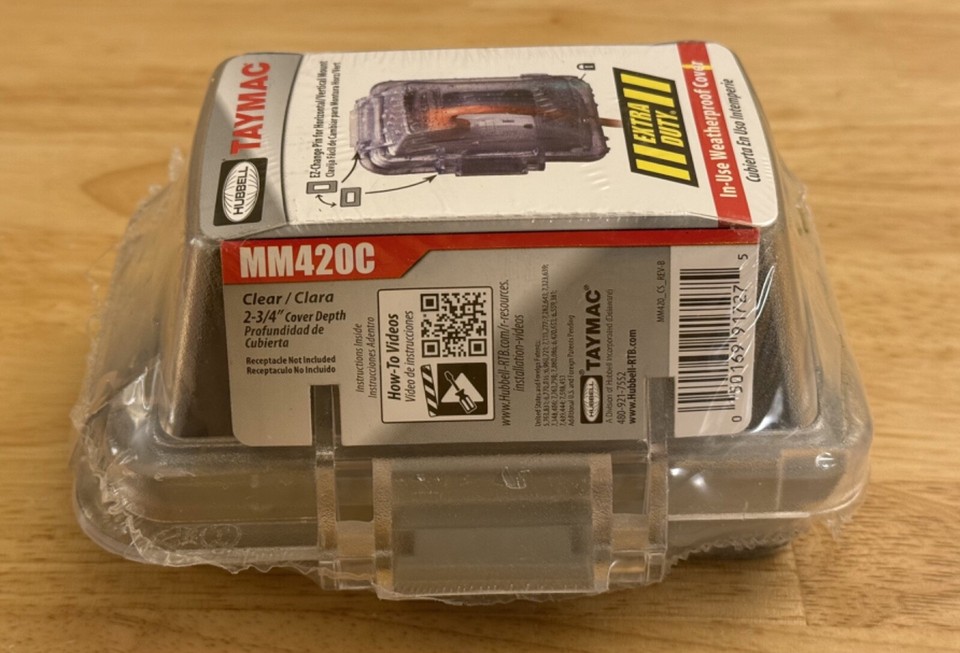 Hubbell TayMac MM420C Non-Metallic 1-Gang Extra Duty In-Use ...