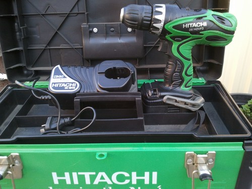 HITACHI KOKI CORDLESS DS14DVF3 DRILL 14.4V JAPAN WITH BATTERY & CHARGER ...
