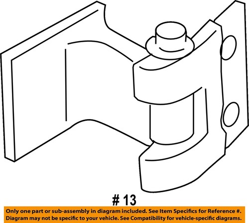 Genuine BMW OEM 41527284546 Hinge Rear Door Upper Right for sale online ...