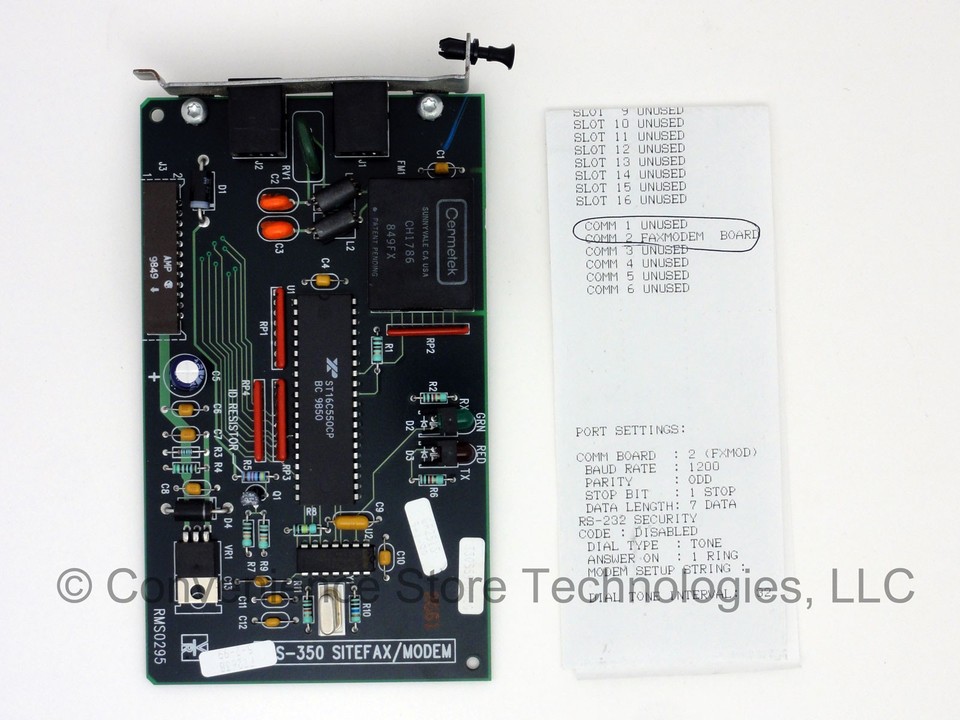New Veeder-Root/Gilbarco TLS-350 Site Fax/Modem Interface 330559-002 | eBay