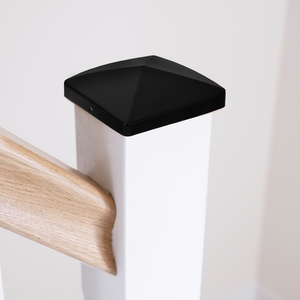 4 Sets of Post Caps Cover Plastic Fence Post Covers Fence Post ...