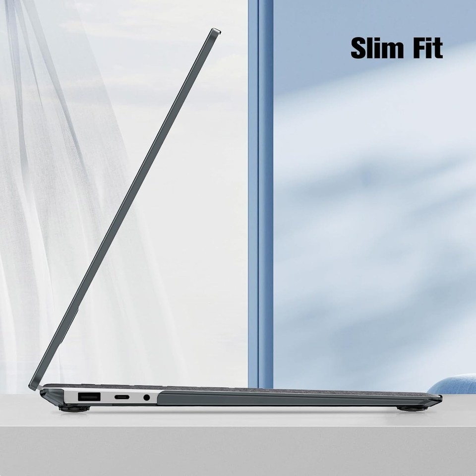 Case for 13.5" Microsoft Surface Laptop 5/4/3/2 Slim Snap On Hard Shell ...
