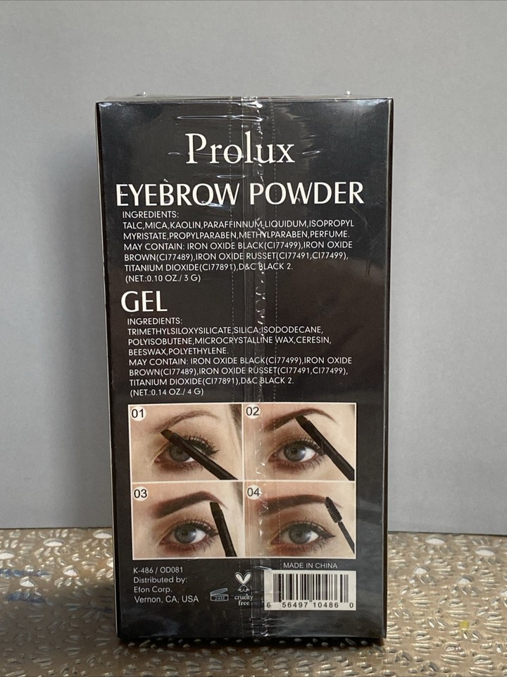 Prolux Eyebrow Powder & Gel | eBay