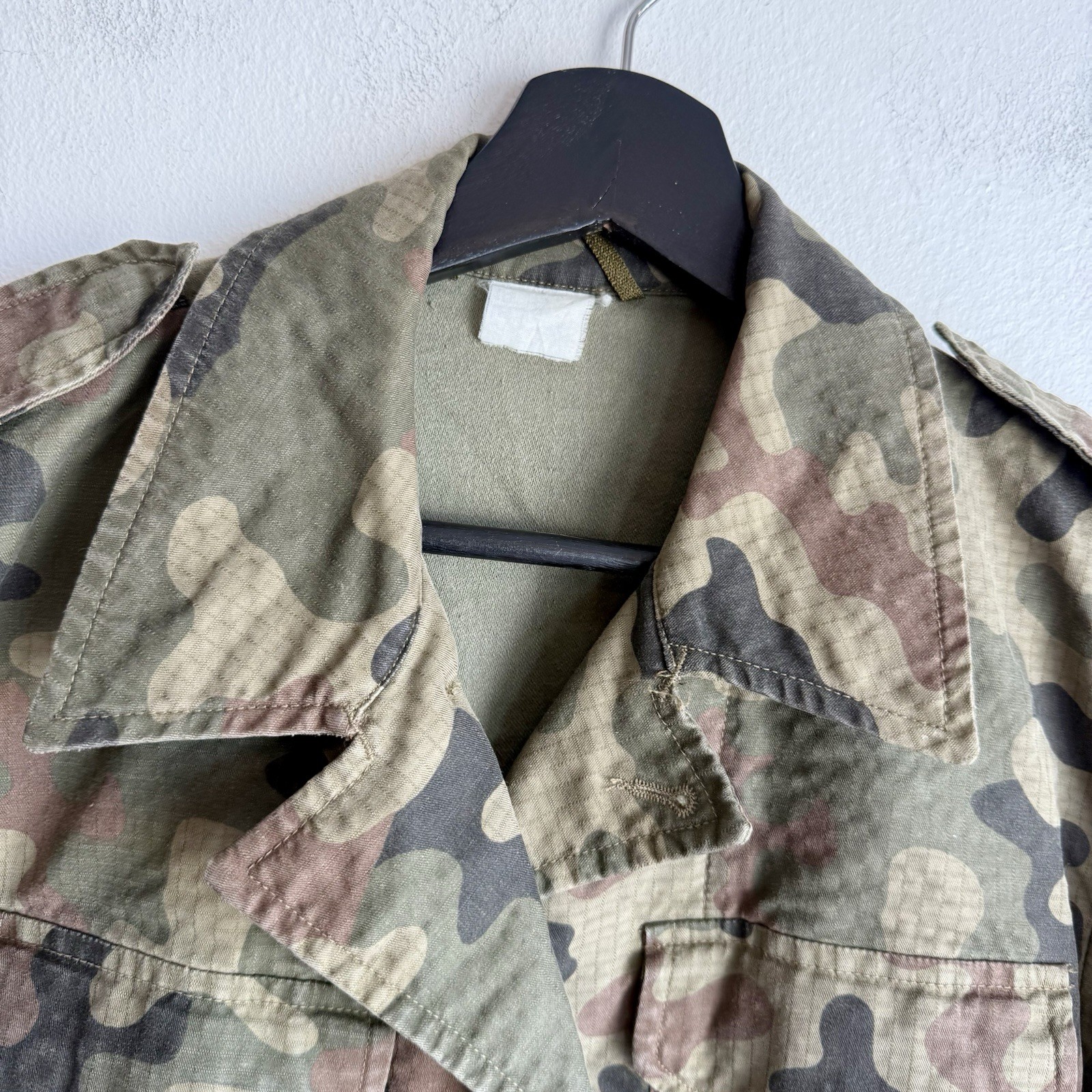 Polish Army Pantera Ripstop Camo Field Jacket Nice Patina Vintage | eBay