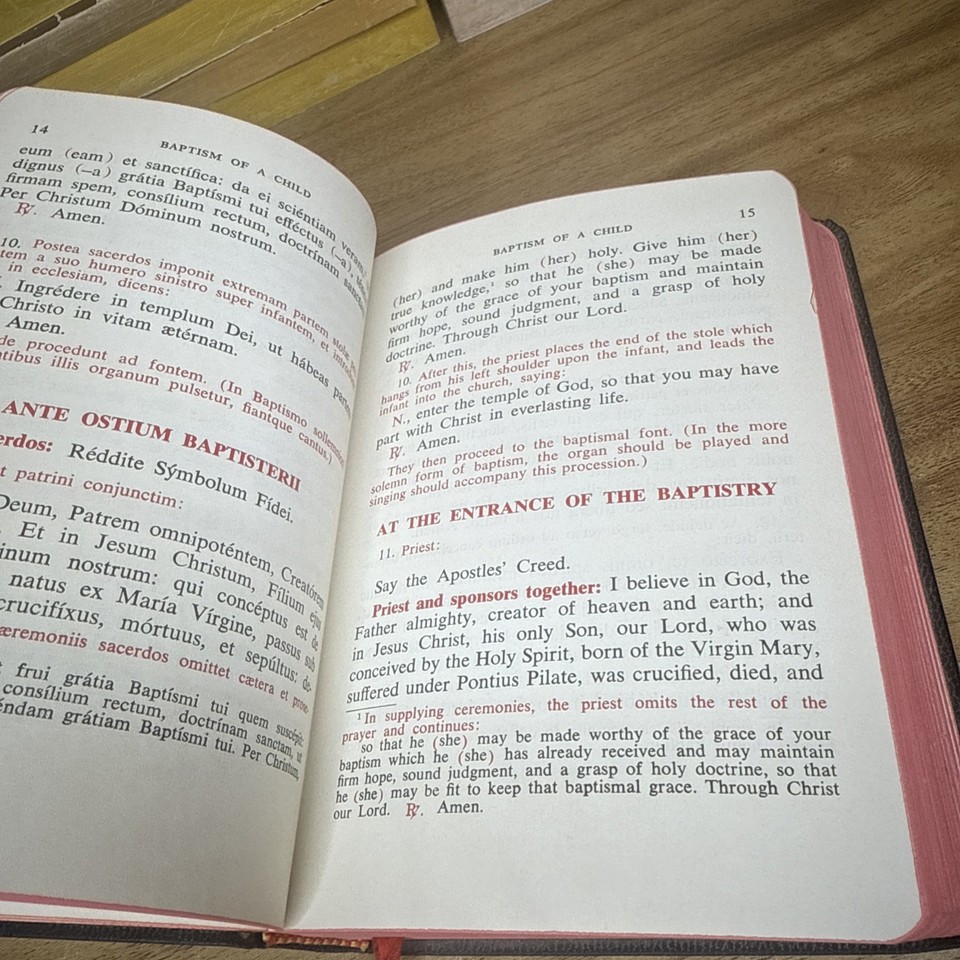 Older Collectio Rituum Liturgical Book English 1964 Bruce Publishing ...