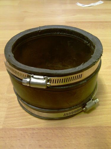 4" Rubber Coupling 110mm PVC Soil Drain Repair Pipe Coupler Inc Hose ...