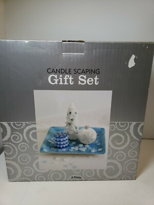 Snowflake Candle Scaping 5 Piece Gift Set New | eBay