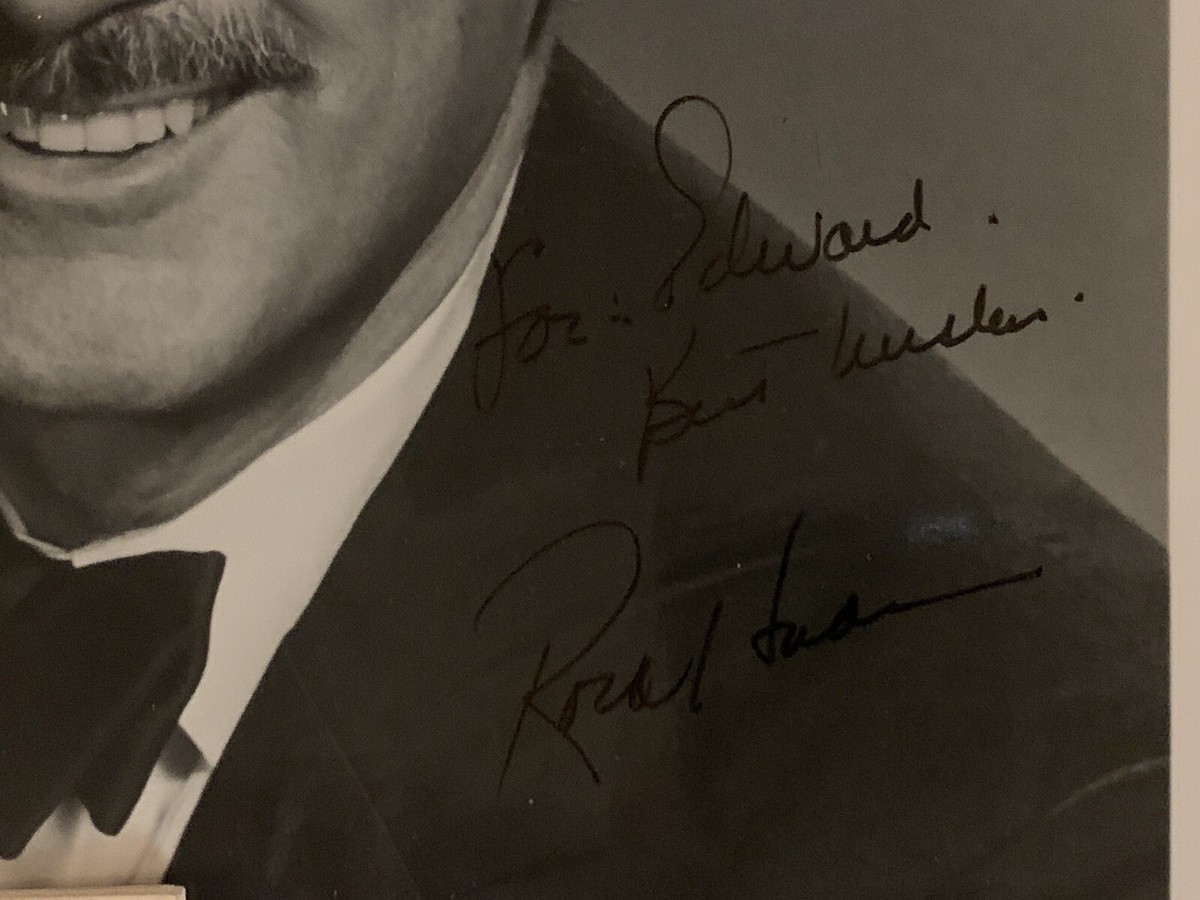 Rock Hudson Autograph Card