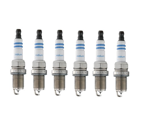 Set of 6 Spark Plugs Bosch Iridium 9603 FR7KII33X for Acura Nissan ...