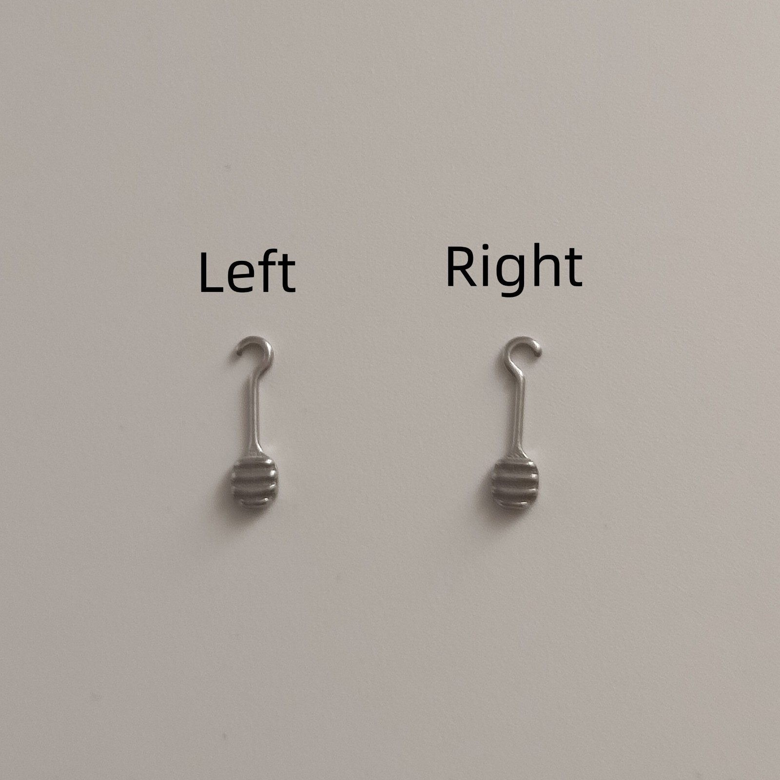 10 Pieces Bondable Sliding Crimpable Hook Long Curved Left/Right 10Pcs ...