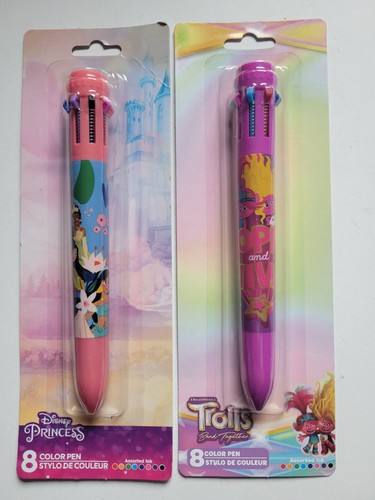 Disney Princess + Trolls 8 Color Pen Brand New Factory Sealed | eBay