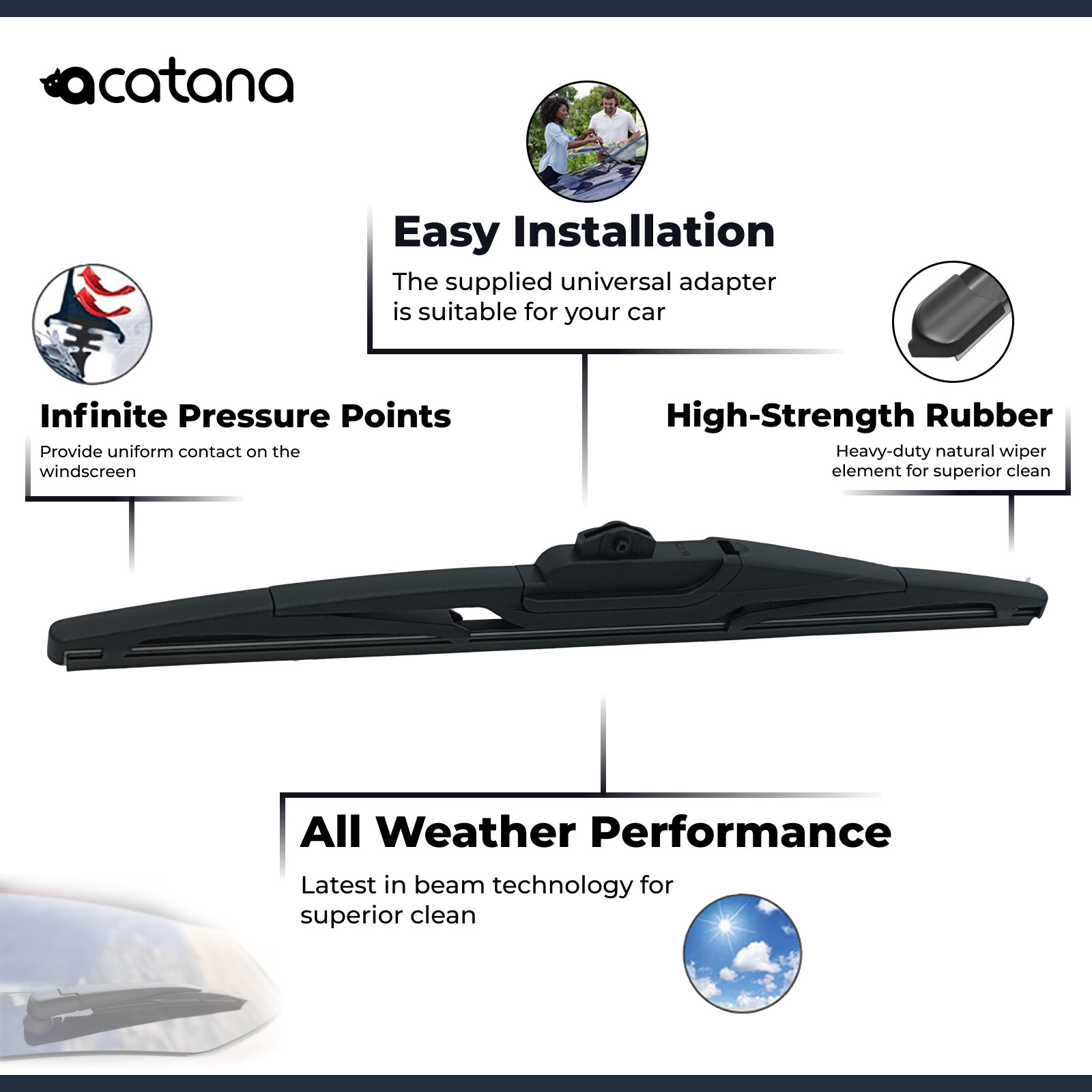 Rear Wiper Blade for Audi Q3 F3 2019 - 2024 Kit 16" 400mm | eBay