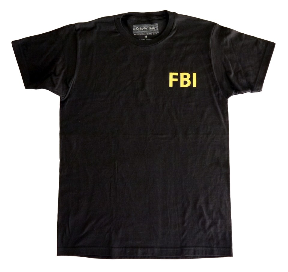 FBI t-shirt, FBI tee, secret service t shirt, police, CIA t-shirt | eBay