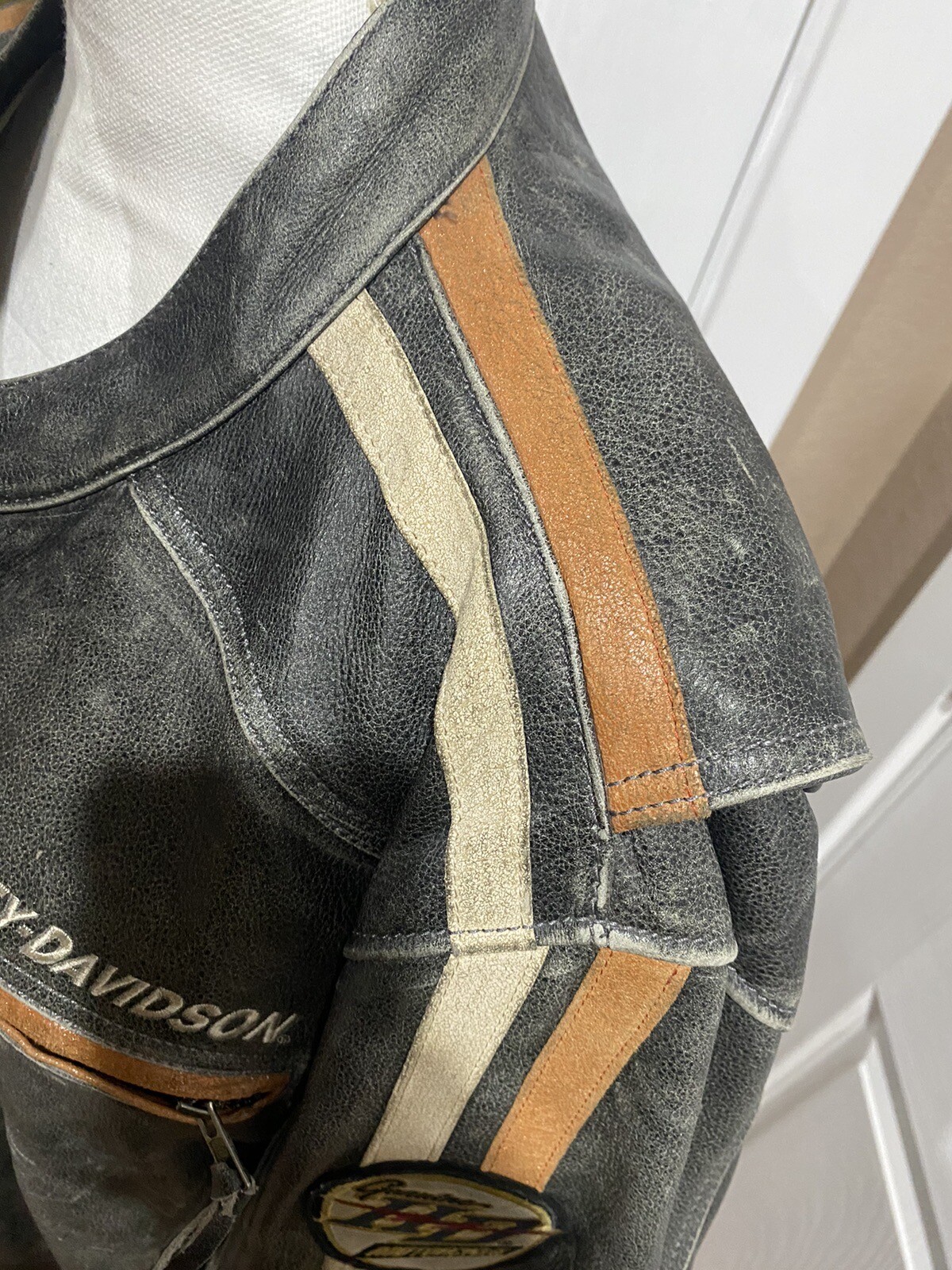 Harley Davidson Men's Boulevard Distressed Leather 2XLT Jacket 97170 ...