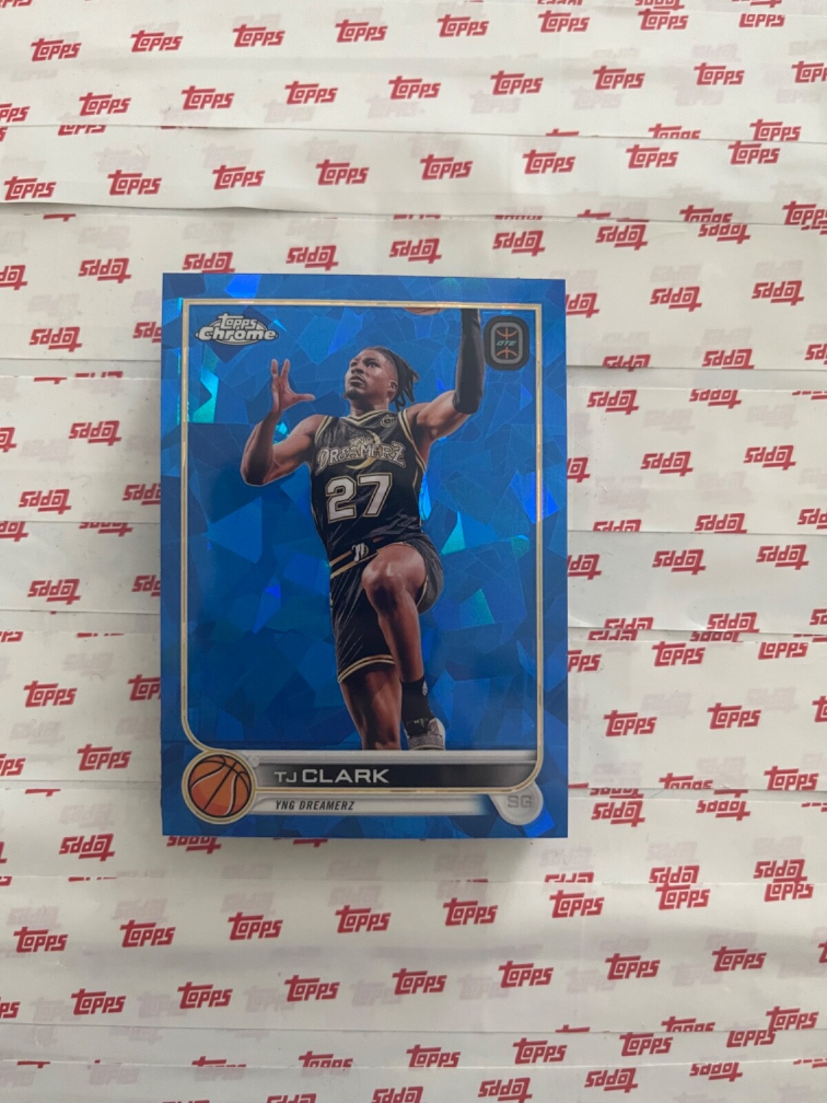 2022-23 Topps Chrome Overtime Elite Sapphire #49 TJ Clark - YNG ...