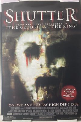 Shutter Movie DVD Original Movie Poster 27”x40” EC Never Displayed ...