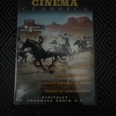 Cinema Classics 4 Movies . White Comanche- Kentucky Rifle- Great ...