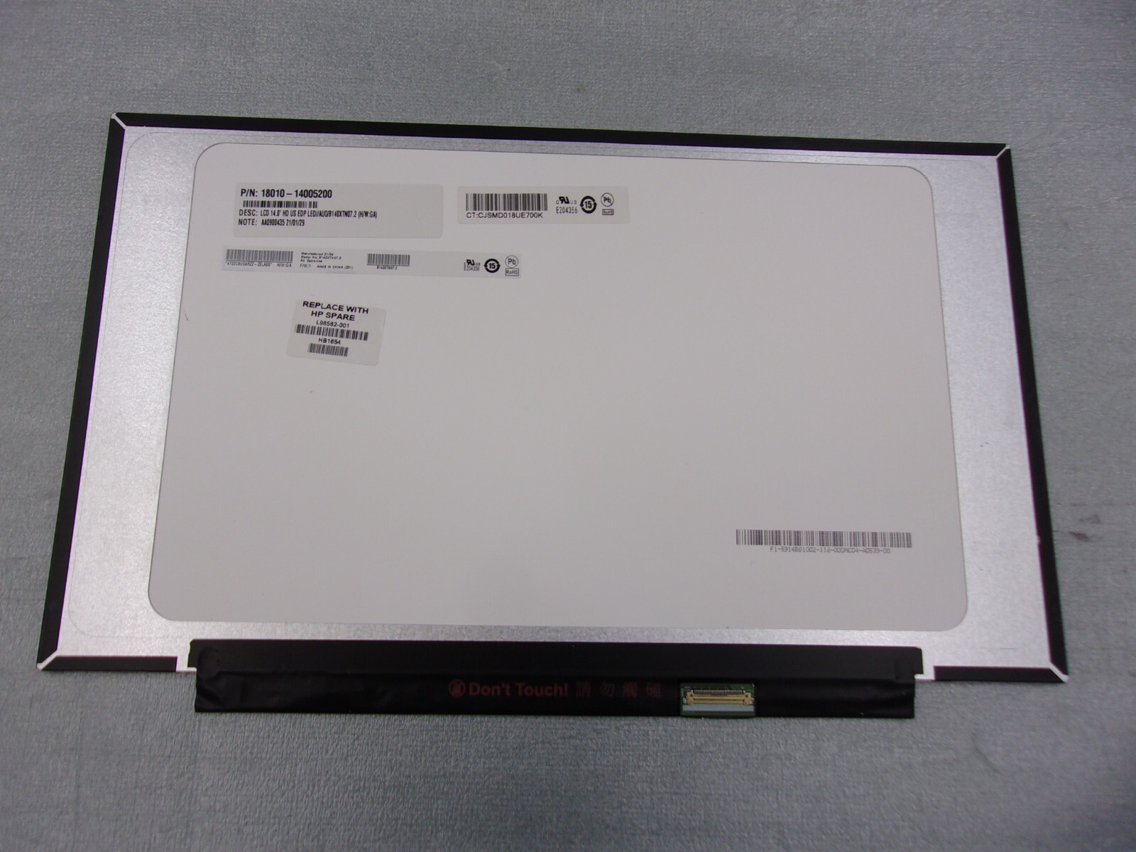 HP SPS-RAW PANEL LCD 14 HD AG SVA - HP PROBOOK 445 G7.. - L98562-001 ...