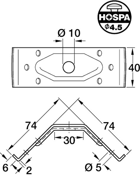 Set of 4 Small 40mm Table Corner Brackets + Fixings Screws Leg Brace ...