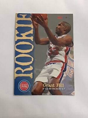 1994-95 NBA Hoops Grant Hill Rookie Card RC Detroit Pistons #322 | eBay