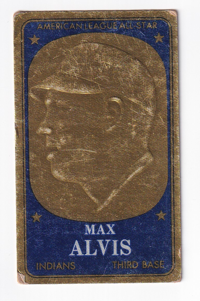 Max Alvis 1965 Topps ML Baseball Embossed Card #3 Indians B | eBay