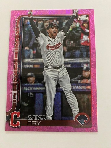 2025 Topps Series 2 - David Fry #401 Pink Sandglitter | eBay