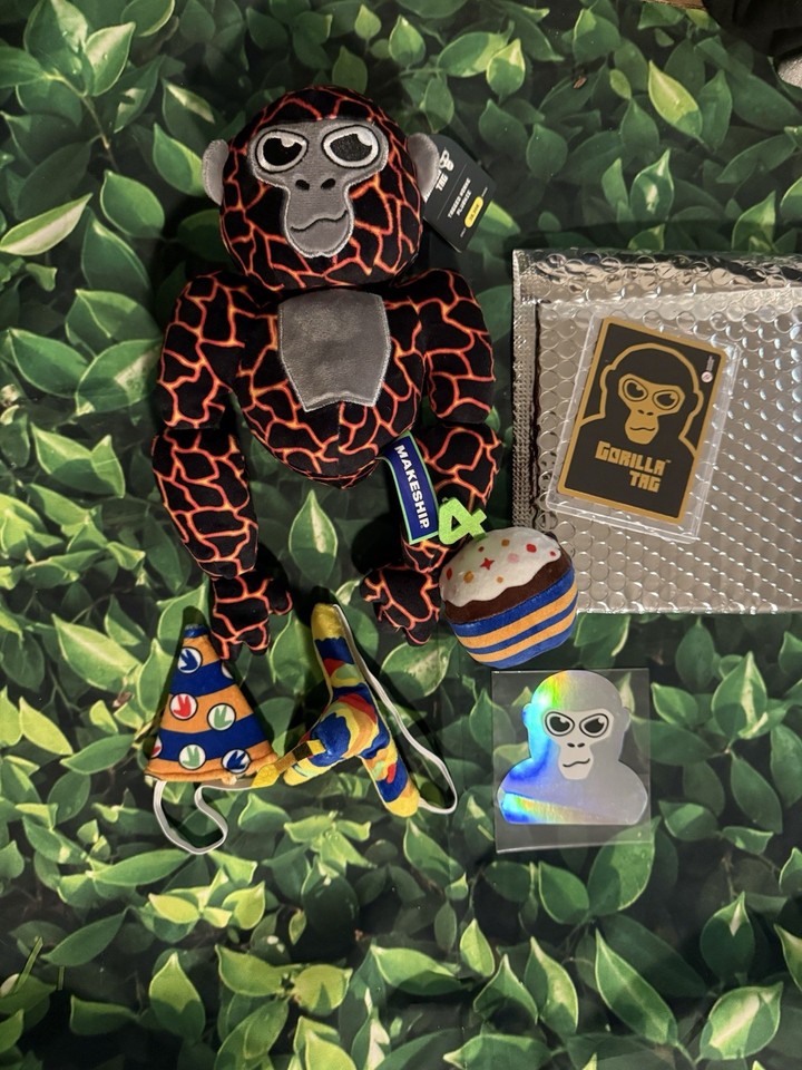 Official Makeship Gorilla Tag Birthday Plush W/ Game Code, Extras ...