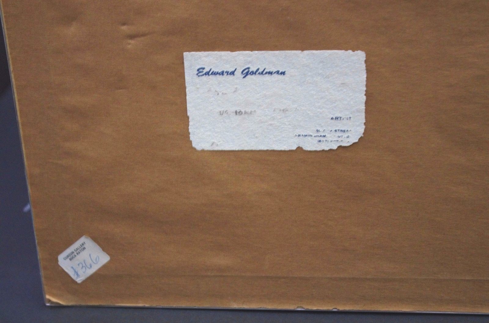 Edward Goldman 1985 Abstract Acrylic Painting Artist Signed | eBay