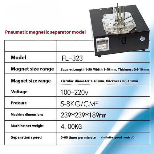 V Automatic Magnet Splitter Magnetic Separator Round Square Electronic ...